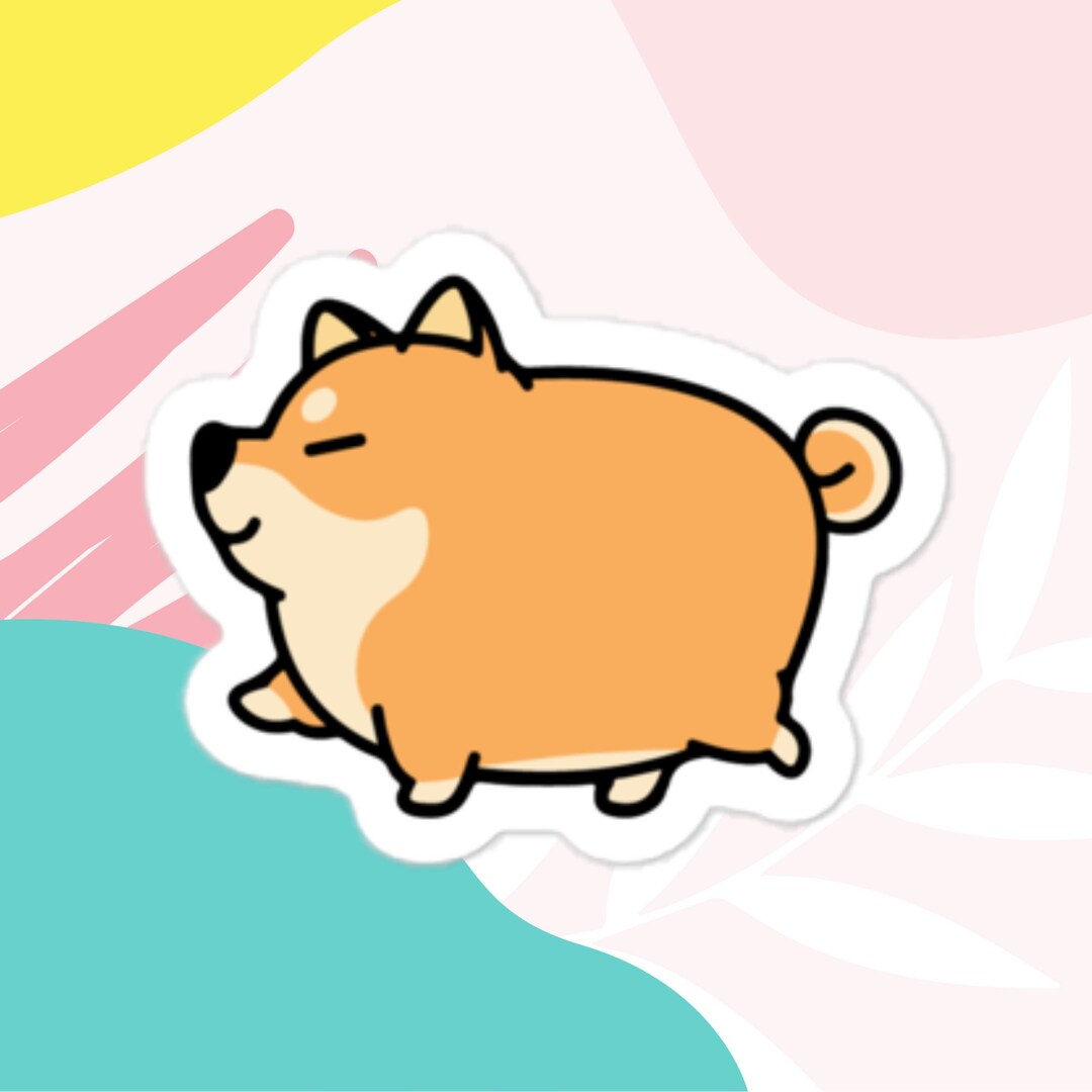 Shiba Inu Sticker Cute Shiba Inu Dog Sticker Shiba Inu Puppy Sticker ...