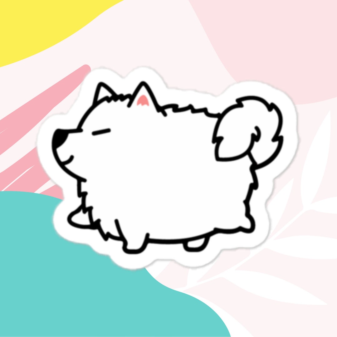 Samoyed Sticker Cute Samoyed Dog Sticker Samoyed Sticker Gift for ...