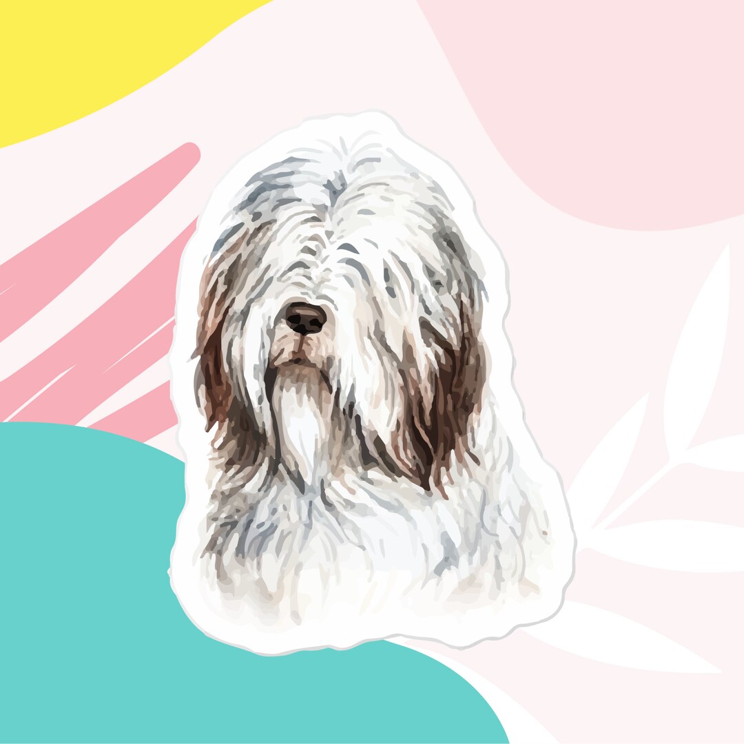 Lhasa Apso Sticker for Lhasa Apso Dog Mom and Lhasa Apso Dog Dad Cute ...