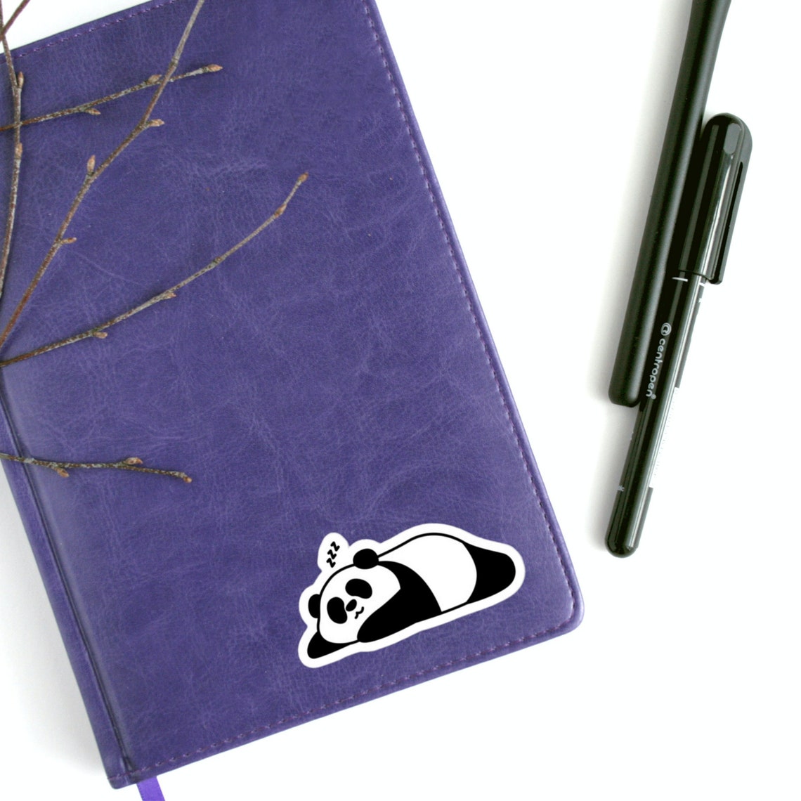 Panda Sticker Sleeping Panda Bear Sticker Cute Panda Bear - Etsy