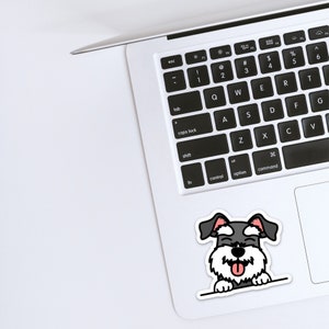 Miniature Schnauzer Dog Sticker Mini Schnauzer Stickers Schnauzer Dog ...