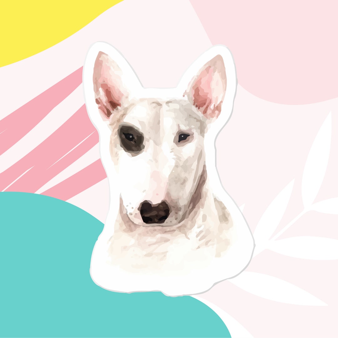 Bull Terrier Sticker for Bull Terrier Dog Owners Bull Terrier Dog ...