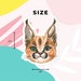 Caracal Sticker Caracal Cat Sticker for Caracal Pet Owners and Caracal ...