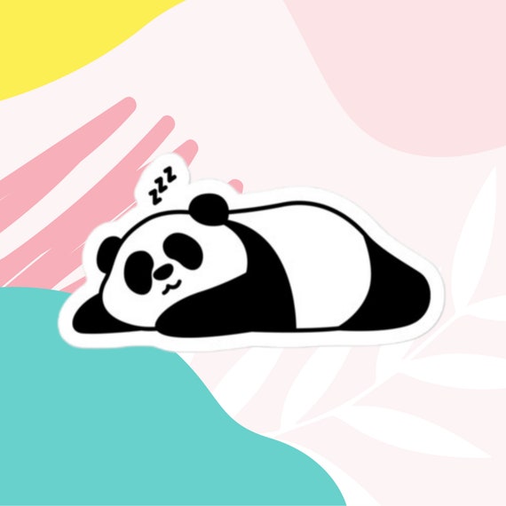 Panda Bear Sleeping Cartoon