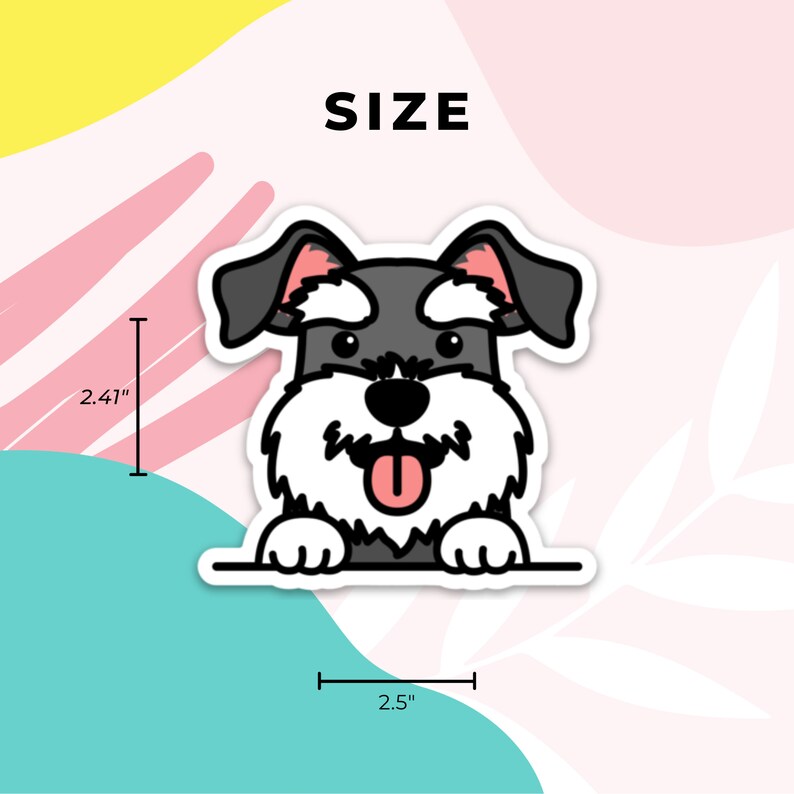 Miniature Schnauzer Stickers Mini Schnauzer Sticker Set - Etsy