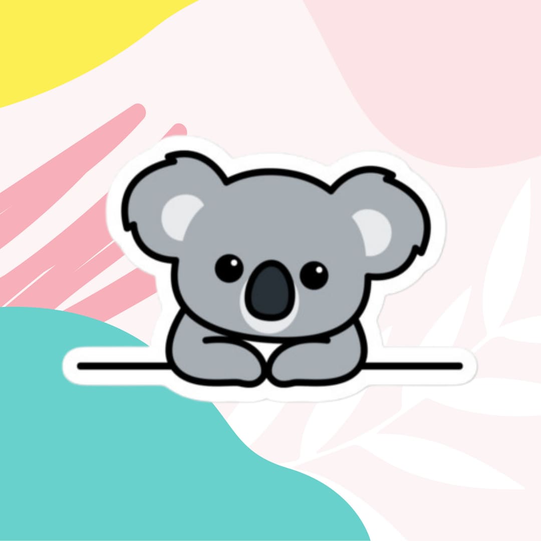 Koala Bear Sticker Cute Koala Bear Sticker Gift for Koala Bear Lovers ...