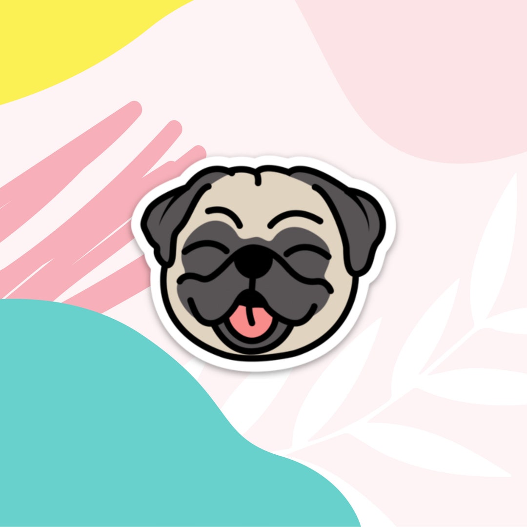 Pug Sticker for Pug Owner Pug Dog Sticker Pug Puppy Sticker for Pug ...