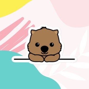 Wombat Sticker Cute Wombat Sticker Baby Wombat Stickers for Wombat ...