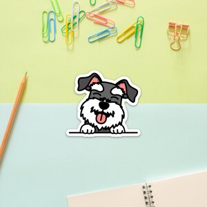Miniature Schnauzer Dog Sticker Mini Schnauzer Stickers Schnauzer Dog ...