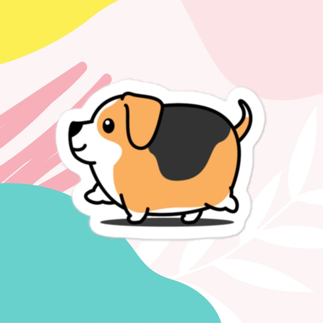 Beagle Sticker Cute Beagle Dog Sticker Beagle Puppy Sticker for Beagle ...