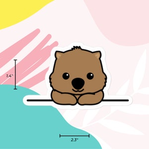 Wombat Sticker Cute Wombat Sticker Baby Wombat Stickers for Wombat ...