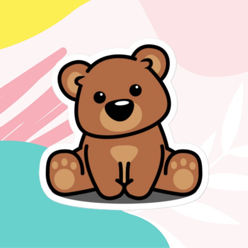 Teddy Bear Stickers - Etsy