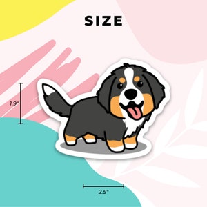 Bernese Mountain Dog Stickers Bernese Mountain Dogs Sticker Pack Cute ...