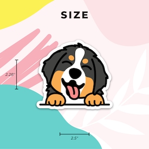 Bernese Mountain Dog Stickers Bernese Mountain Dogs Sticker Pack Cute ...