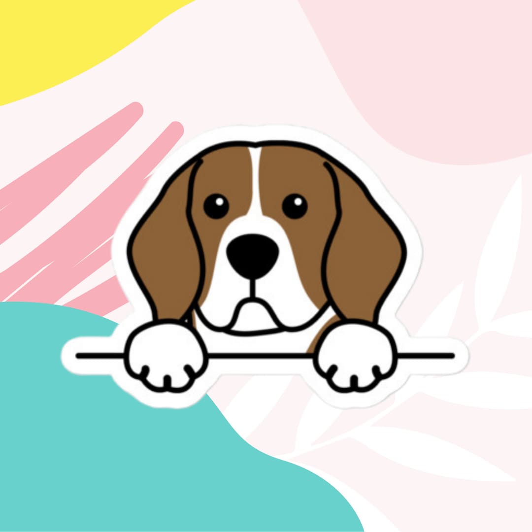 Beagle Sticker Beagle Puppy Sticker Beagle Dog Sticker Cute Beagle ...
