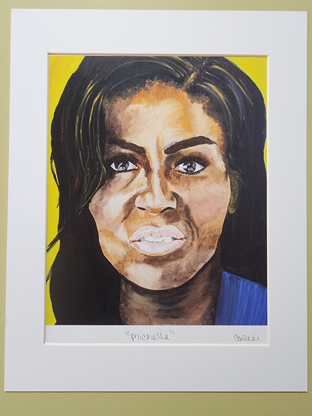 8"x10" Matted Print of "michelle" by Callie Russell. Matted to 11"x14 ...