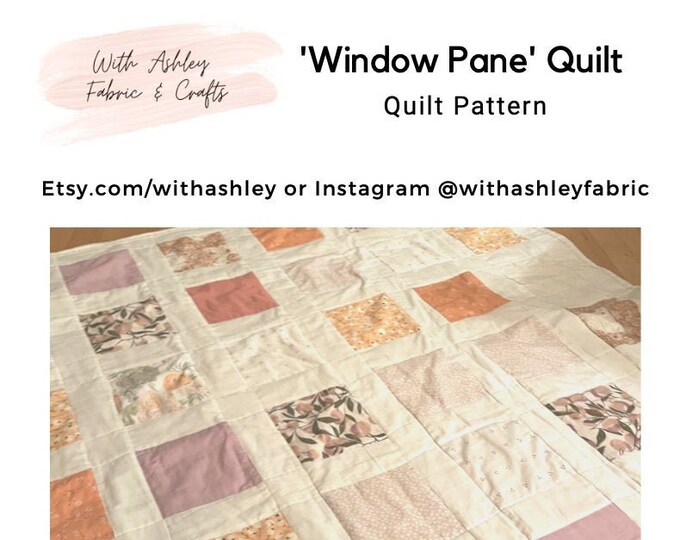 Window Pane Crum Quilt - Etsy