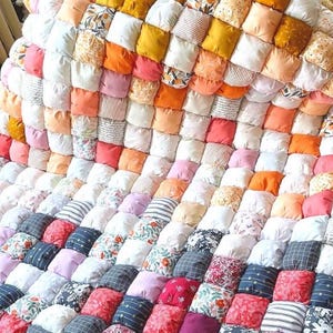 Puff Quilt PDF Pattern - Downloadable Quilt Pattern PDF - Classic ...