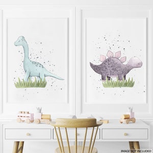 Dinosaurs Watercolor Clipart Dino Clip Art, Nursery Decor, Dinosaur ...