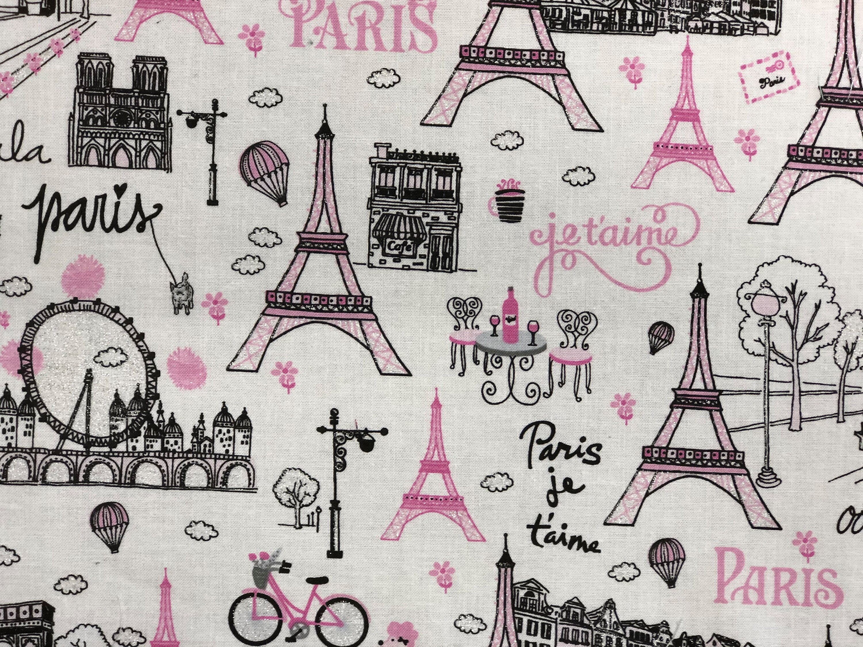 Glitter Paris Fabric - Etsy