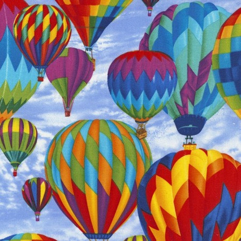 Hot Ait Balloons Fabric | Etsy