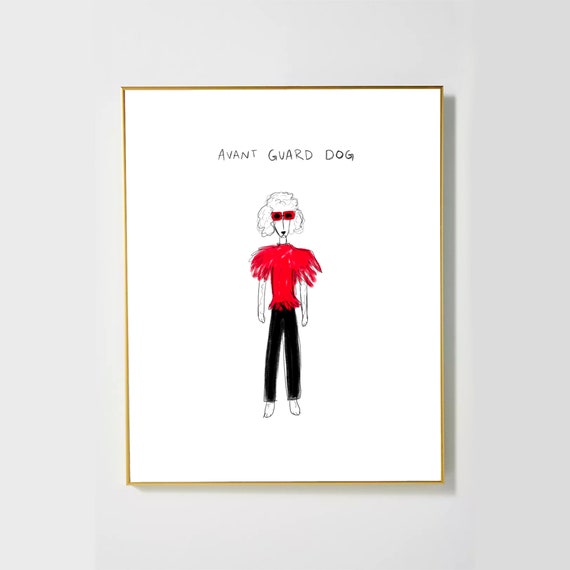 Avant Guard Dog Downloadable Print | Etsy