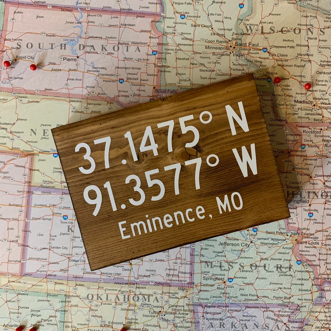 Wooden Coordinate Latitude and Longitude signs Gift for a | Etsy