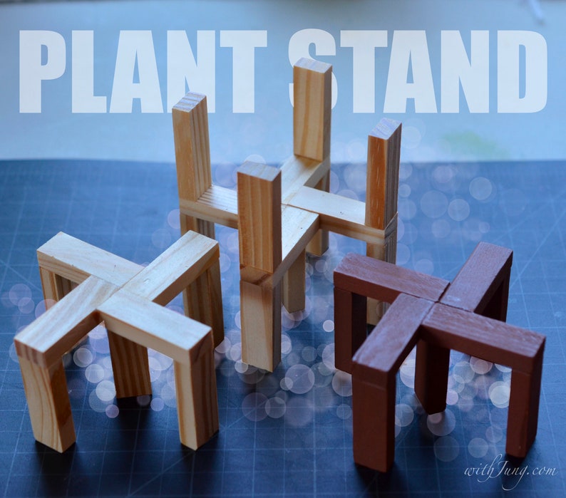 Simple Wooden Plant Stand - Etsy