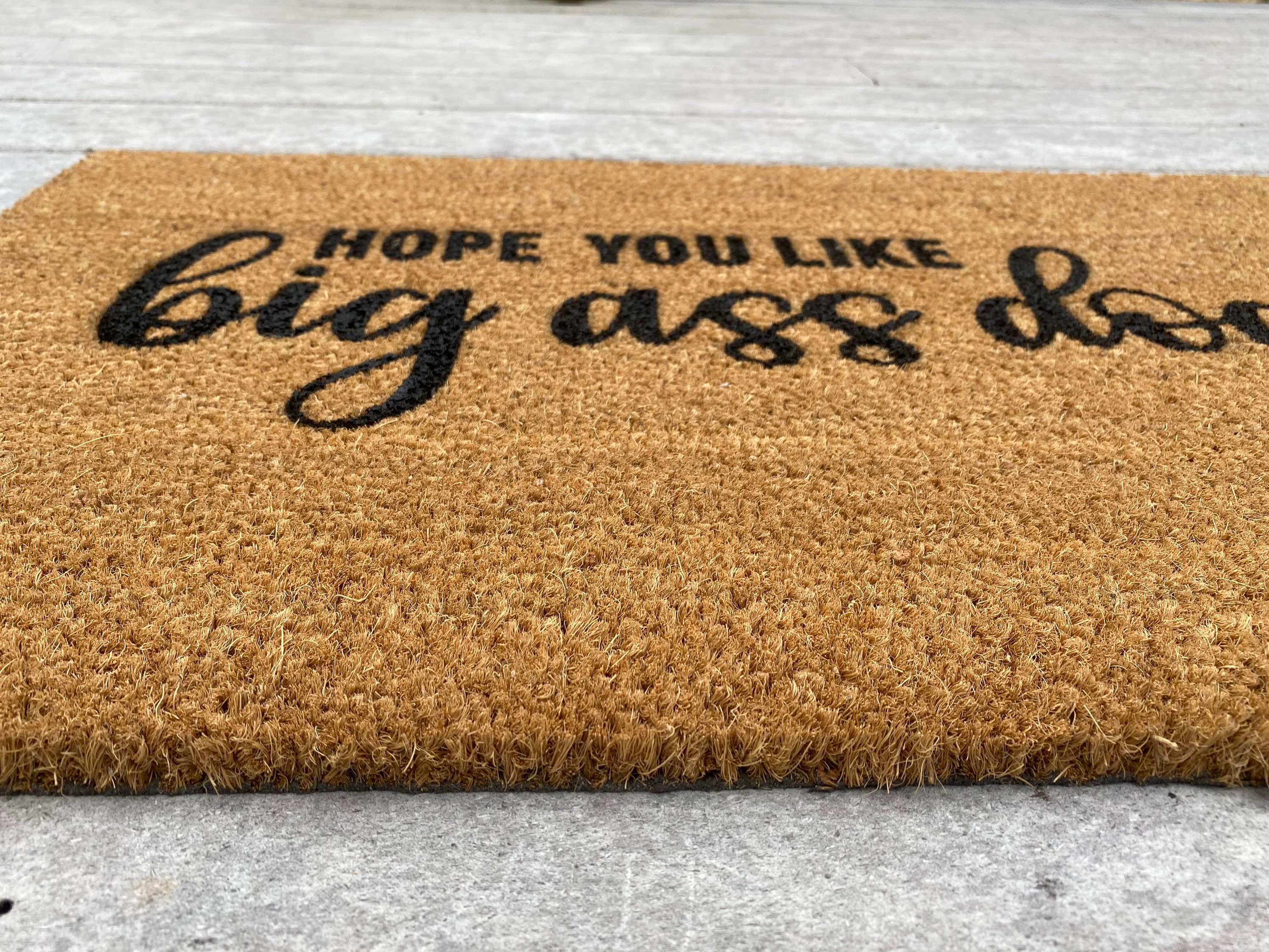 Hope You Like Big Ass Dogs Doormat Dog Lover Door Mat / | Etsy