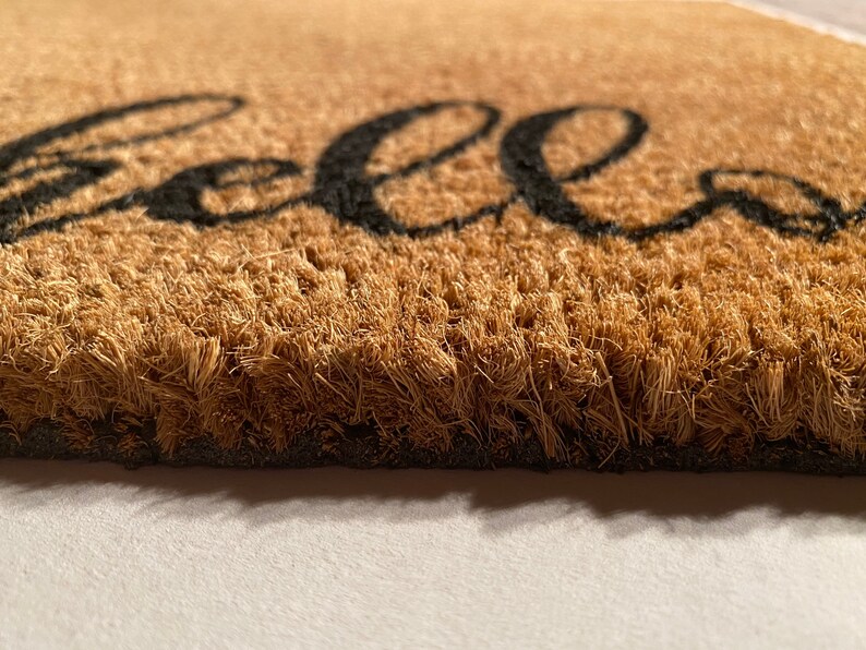 Hello Heart Coir Doormat Simple Basic Welcome Mat / Hello / - Etsy