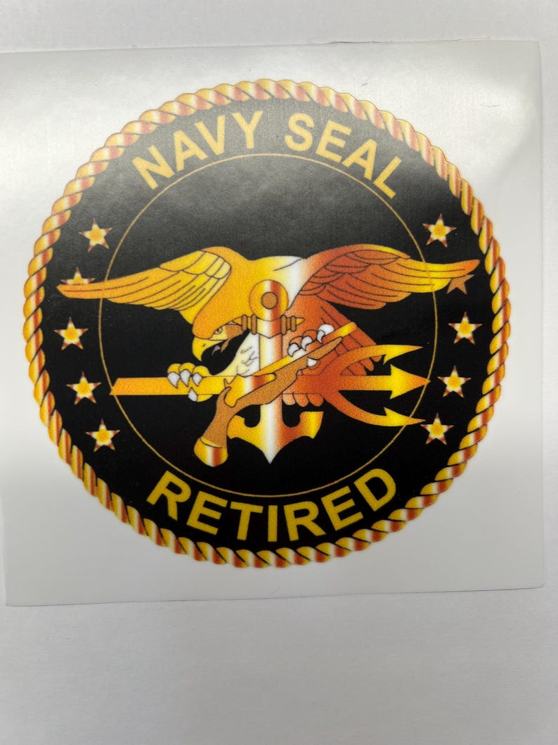 Retired Navy Seal Sticker - Etsy