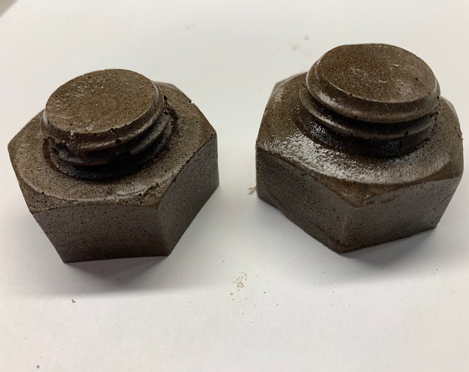 RESIN HEX 12 Nuts and Bolts 1 7/16 Inch - Etsy