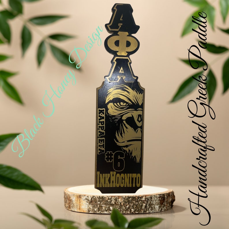 Handcrafted Greek Paddle, Custom Name Decoration, Sorority Fraternity ...