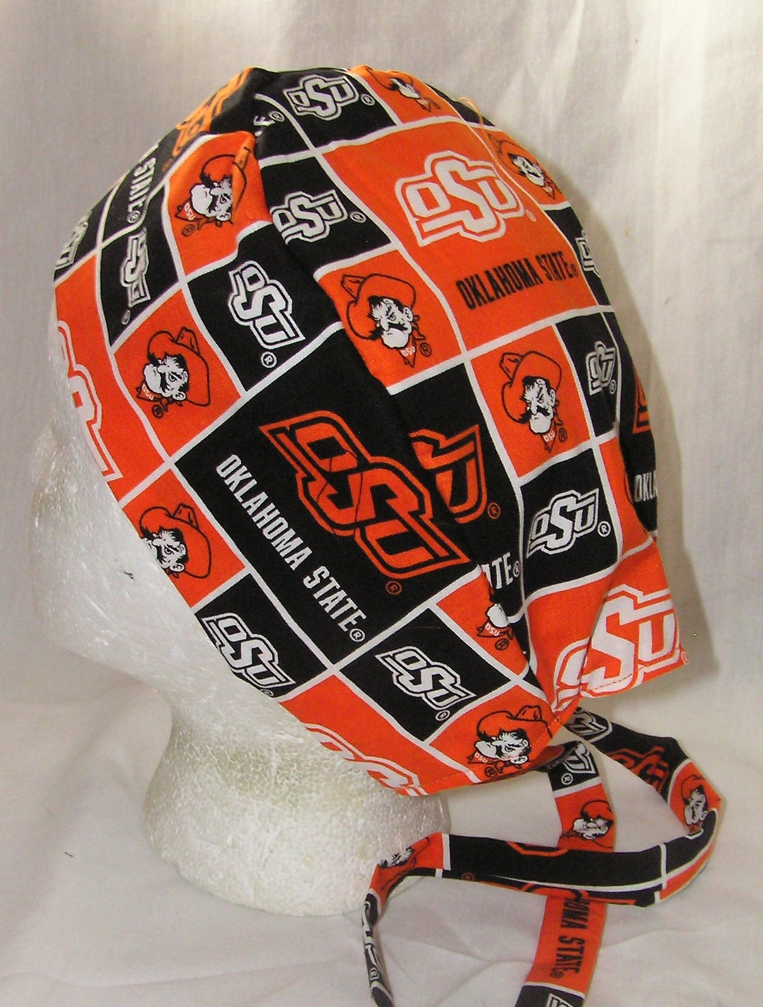 Oklahoma State Squares Scrub Cap - Etsy