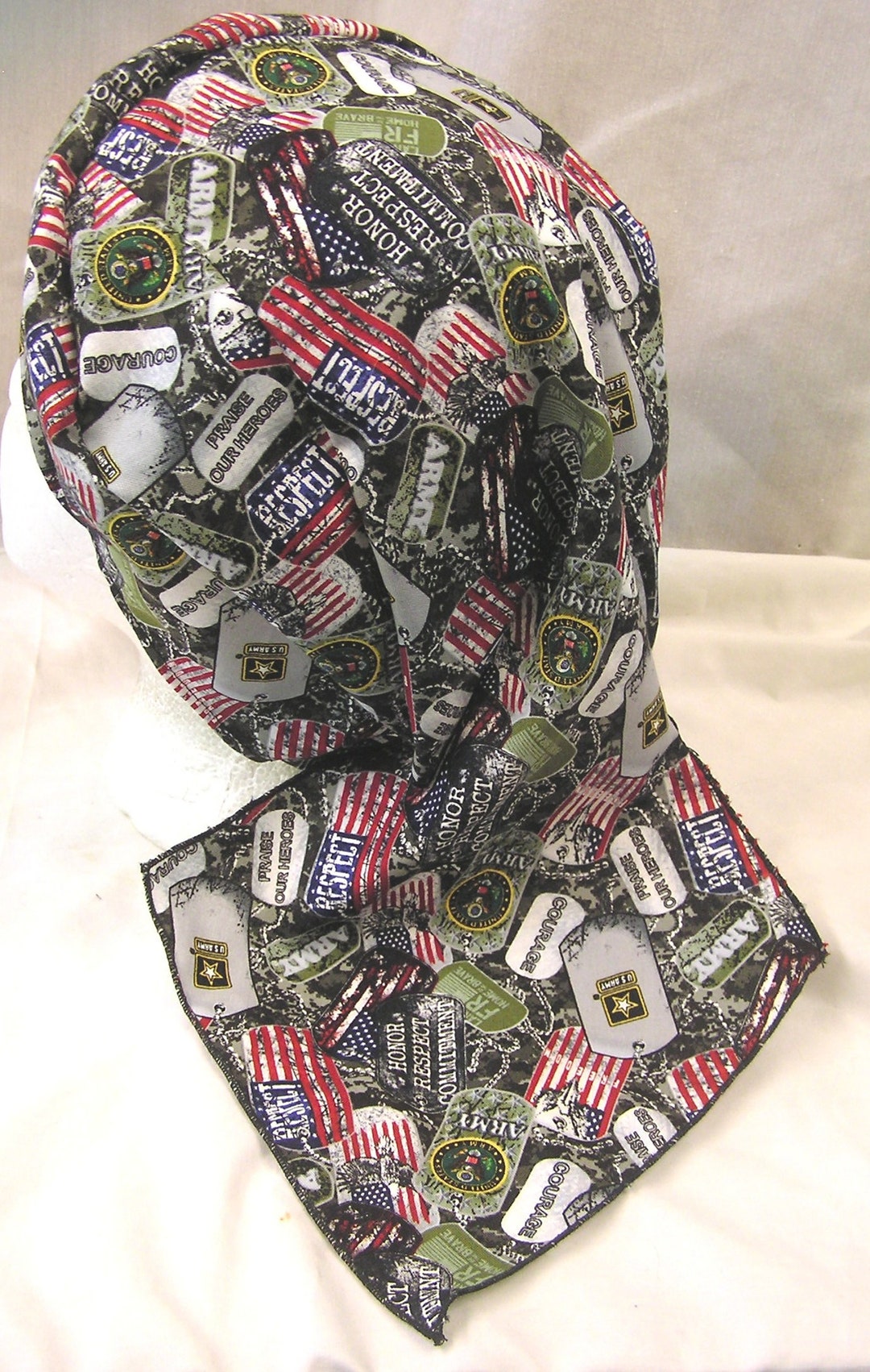 US Army Dog Tags Du-rag - Etsy