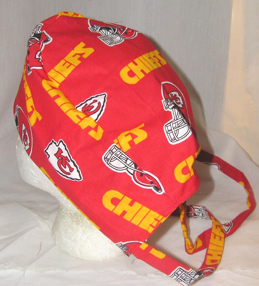 Kansas City Chiefs Red Scrub Cap - Etsy