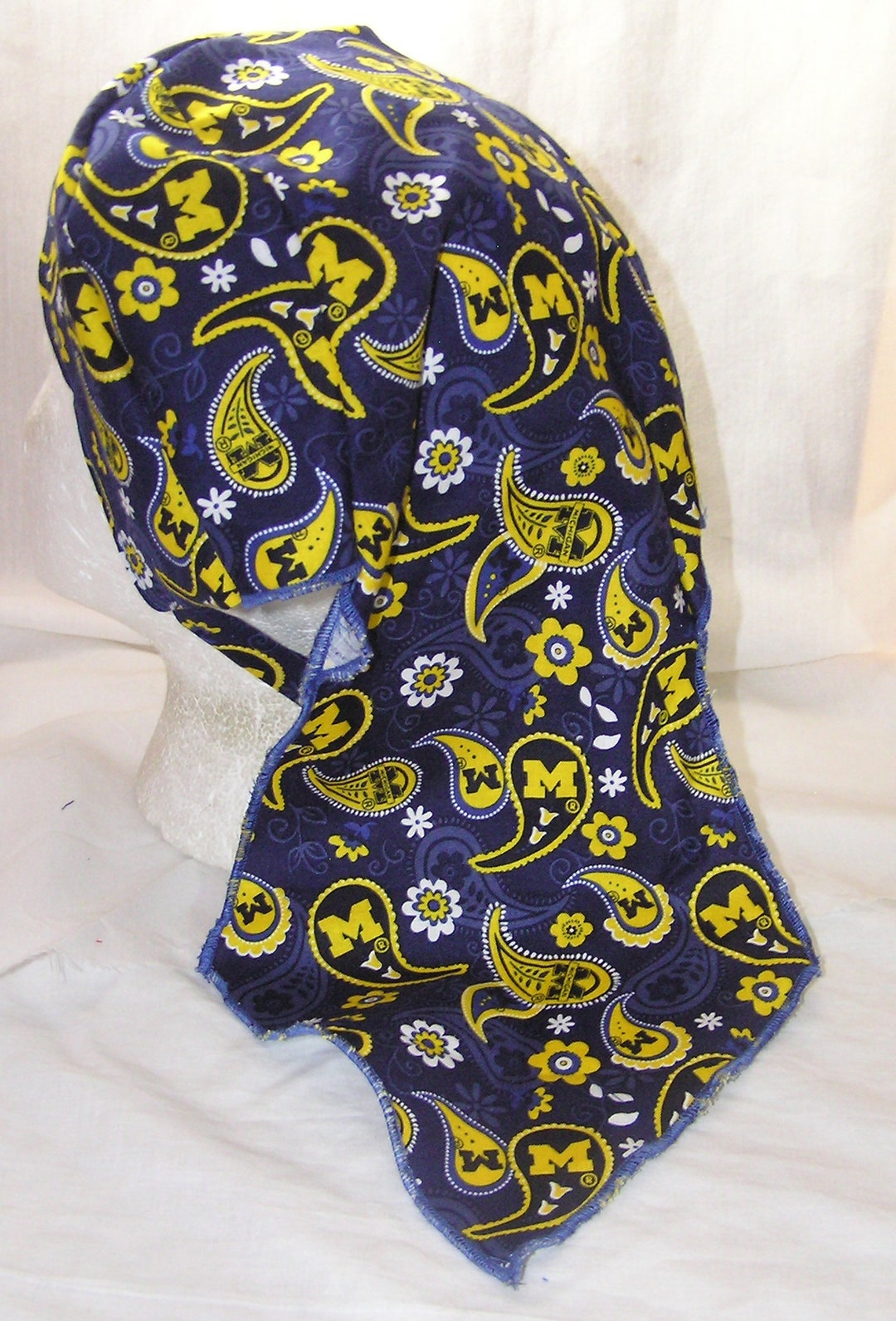Michigan U Paisley Du-rag - Etsy