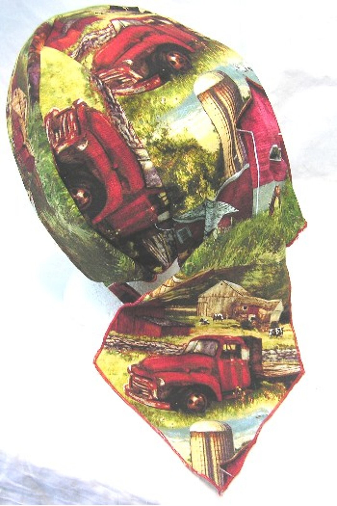 Red Truck Farm Scene Du-rag - Etsy