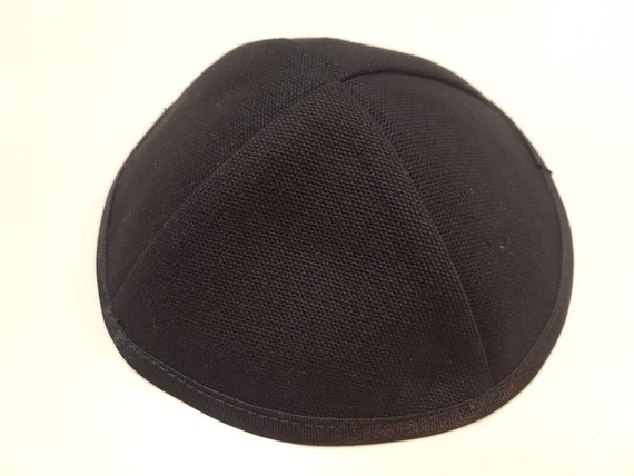 1x Kippa Jarmulke Kippah Kipa Black Cotton 16-17 cm | Etsy