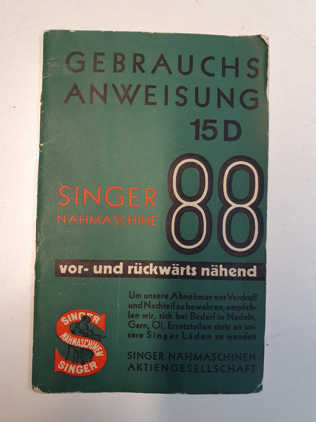 Singer 88 Bedienungsanleitung - Etsy