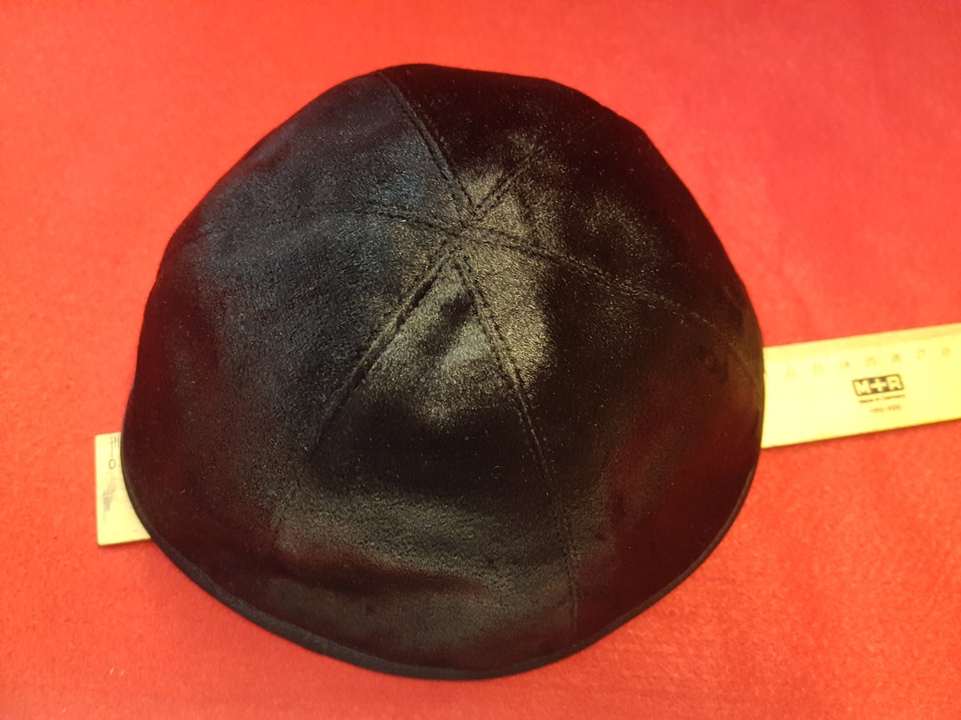 1x Kippa, Jarmulke, Kippah, Kipa Xxl Black Velvet, 6 Parts, 21-22 Cm - Etsy
