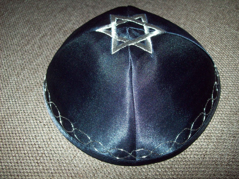 Kippa Yarmulke Kippah Kipa 16-17 Cm Embroidery - Etsy UK