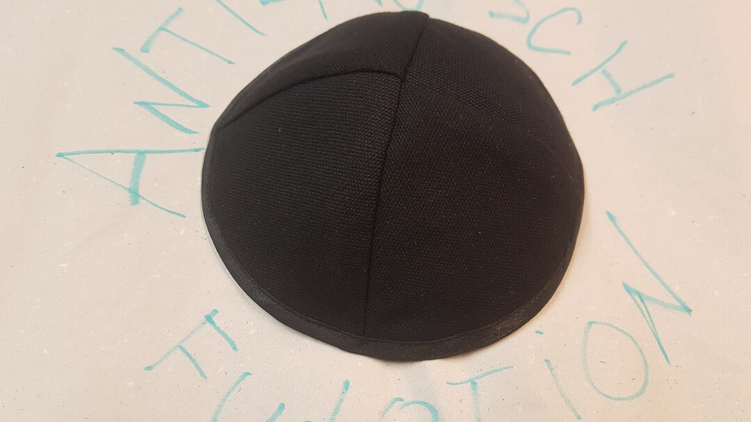 1x Kippa, Jarmulke, Kippah, Kipa for Bald, Anti-slip Function, Black ...