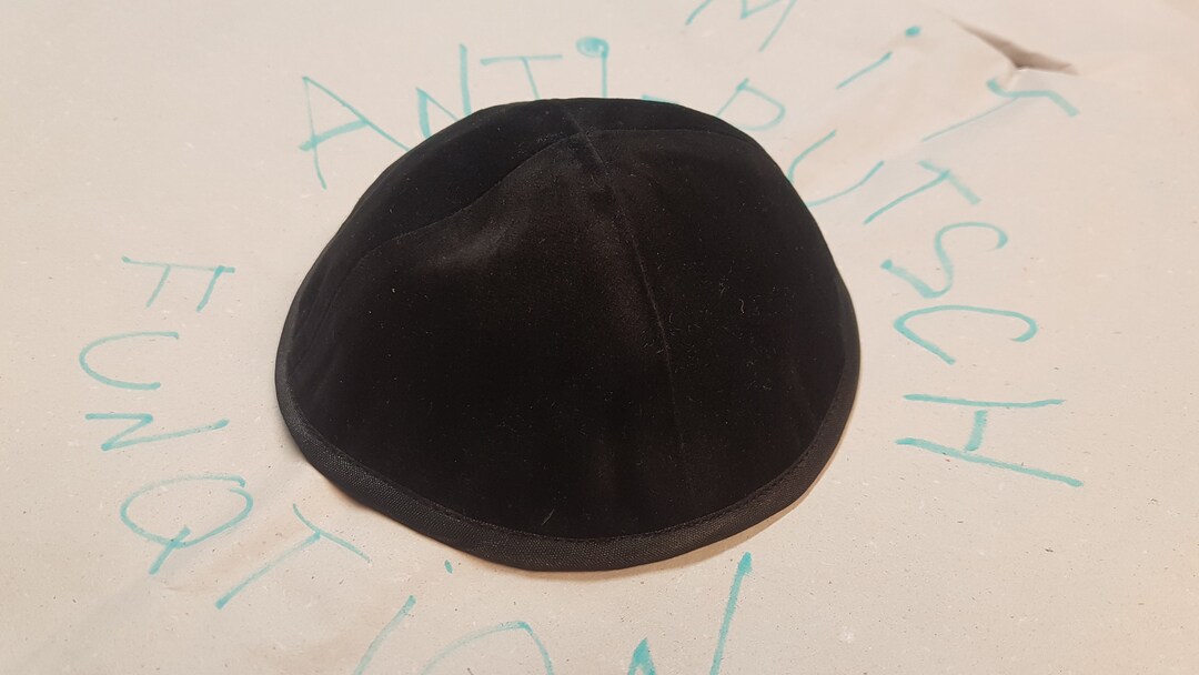 1x Kippa, Yarmulke, Kippah, Kipa for Bald People, Anti-slip Function ...