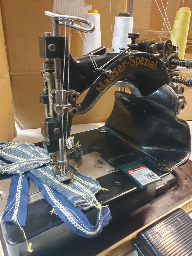 Vintage Coverstitch Sewing Machine Mauser Special, 3 Threads, 2 Needles - Etsy