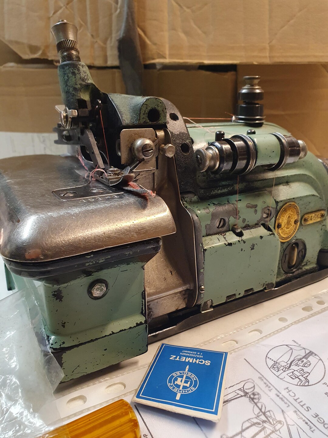 1954 Vintage Overlock Singer 246K, 3 Thread - Etsy