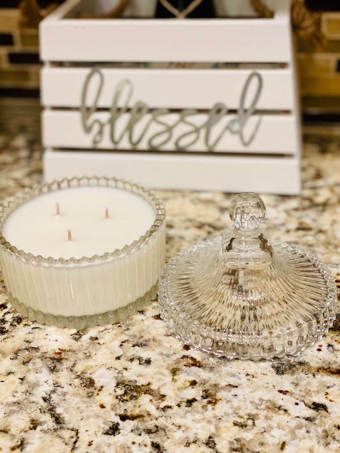 Luxury Crystal Carousel Candle - Etsy