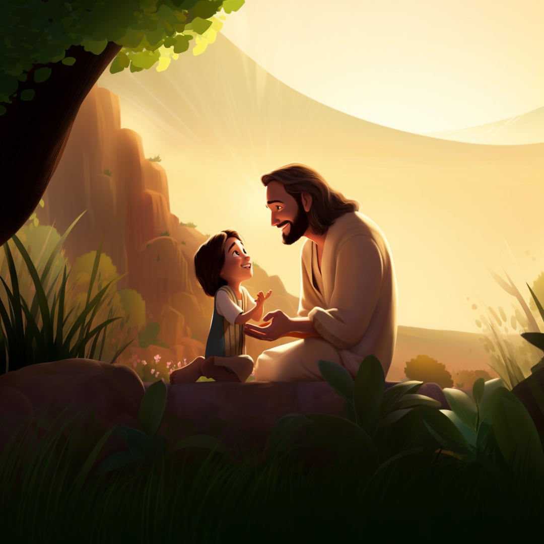 Pixar-inspired Blessings: Digital Photos of Jesus Helping Children ...