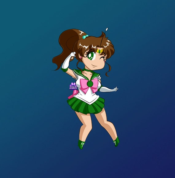 Sailor Jupiter Chibi Sticker | Etsy