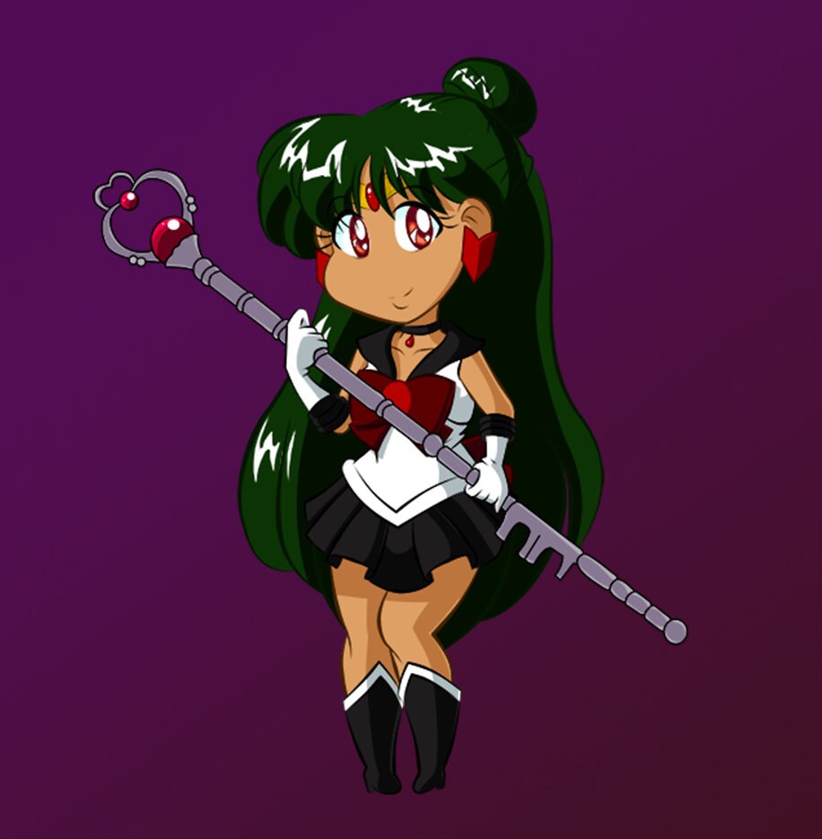 Sailor Pluto Chibi Stickers - Etsy